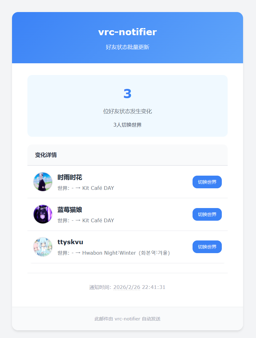 VRC-Notifier 开源好友状态监控与通知工具-CSDN博客